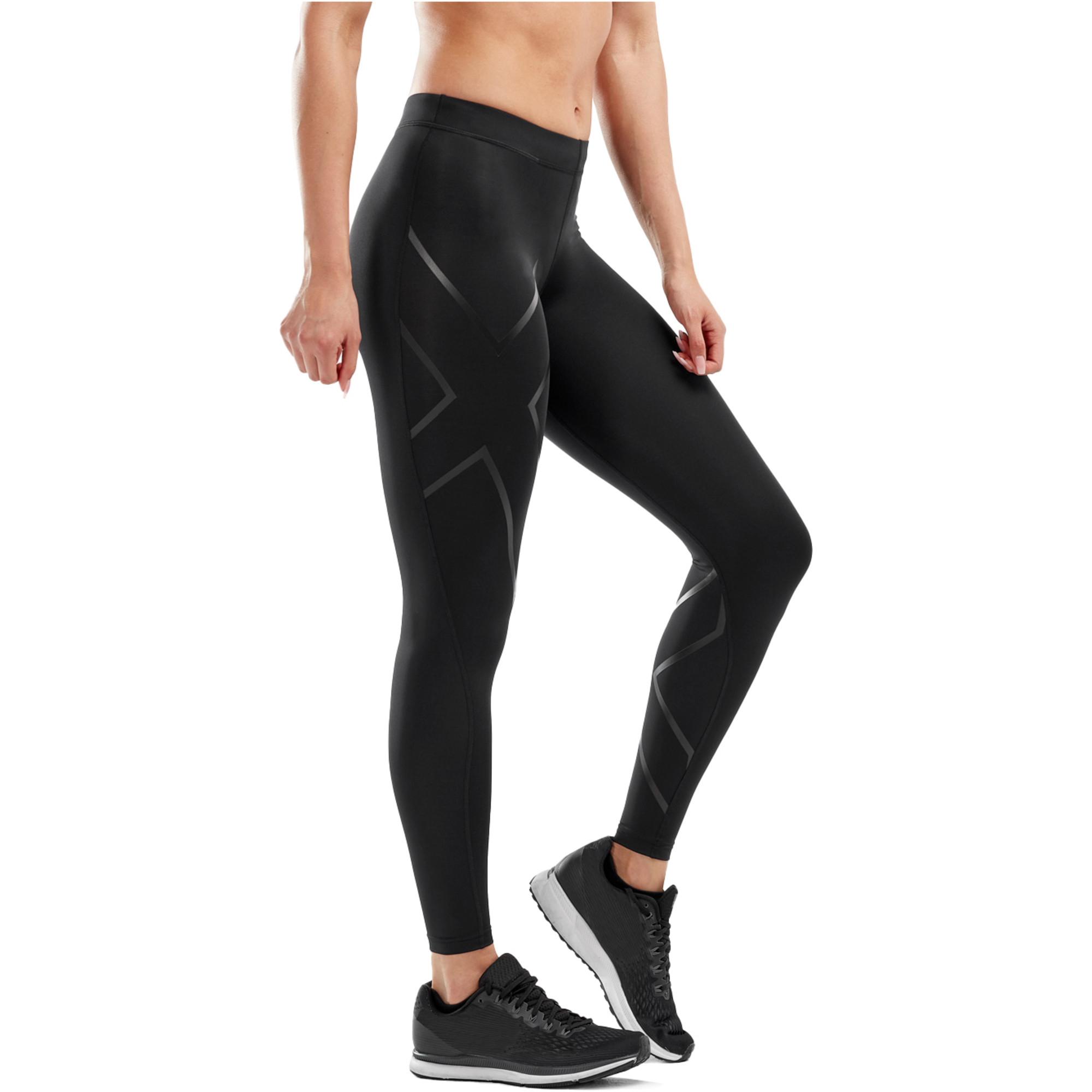 2021 2XU Womens Core Compression Tights WA4173b - Black / Nero | Wetsuit Outlet